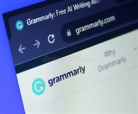 Grammarly Writing Assistant Ai Editorial Photography Illustration Of
