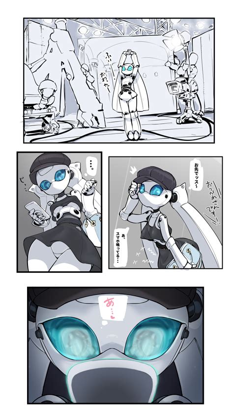 Rule 34 Android Black Headwear Black Skirt Blue Eyes Blue Sclera