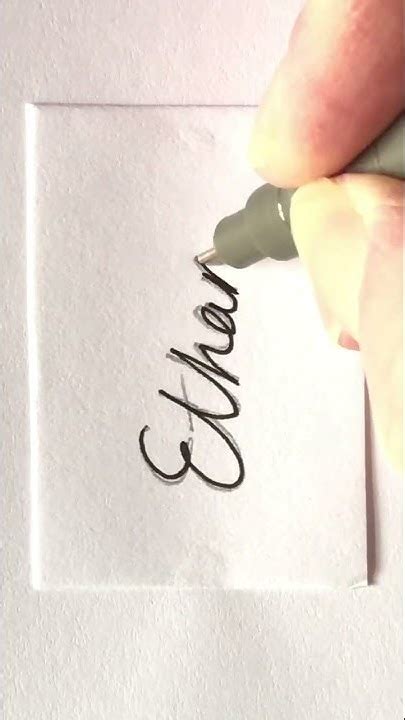 Writing Name Ethan In Cursive Letters Easy Doodle Ideas How To
