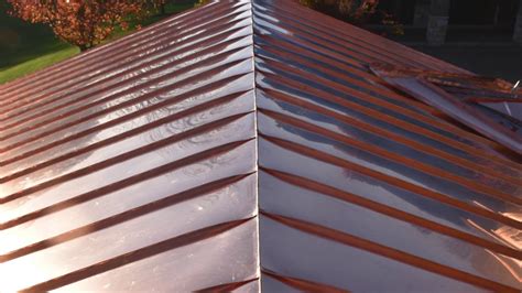 Copper Flat Seam Roof Copper Flat Lock Or Soldered Copper Flat Seam