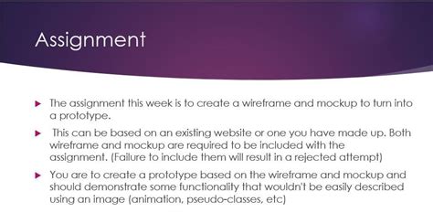 Solved The Assignment This Week Is To Create A Wireframe And