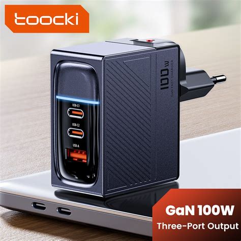 Jual Toocki USB GaN Charger W Quick Charger PD Fast Charging EU Adapter Shopee Indonesia