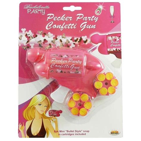 Party Pecker Confetti Gun And Safe Sex Kit With Silicone Lubricant Wish