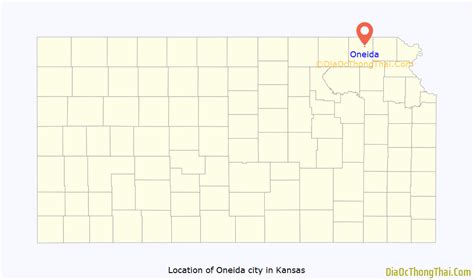 Map Of Oneida City Kansas