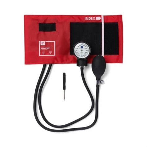 Compli Mates Handheld Aneroid Sphygmomanometer With Nylon Case Red 1 Kroger
