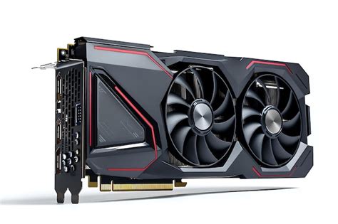 Premium Photo Graphics Processing Unit Isolated On White Background