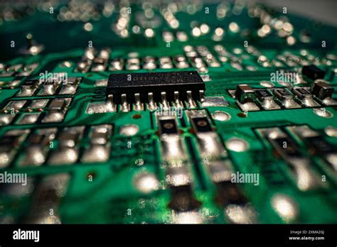 Circuit Board With Electrons Motherboard Electronic Circuit Board