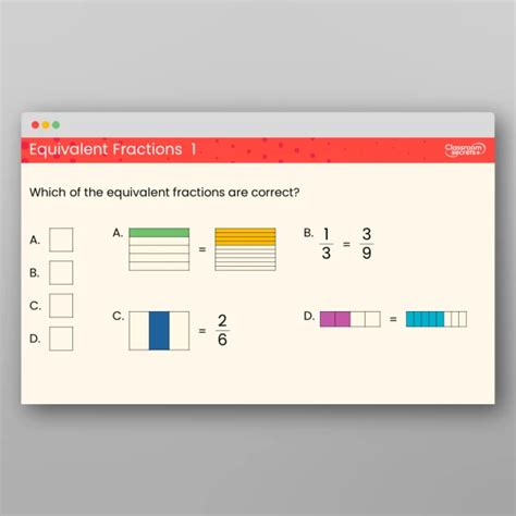 Year 3 Equivalent Fractions 1 Teaching Ppt Resource Classroom Secrets