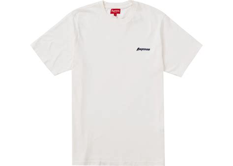 Supreme Washed Ss Tee White Mens Fw20 Us