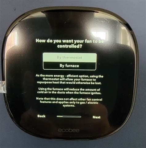 Ecobee Setting Question Fan Controlled By Thermostat Or Furnace DIY Home Improvement Forum