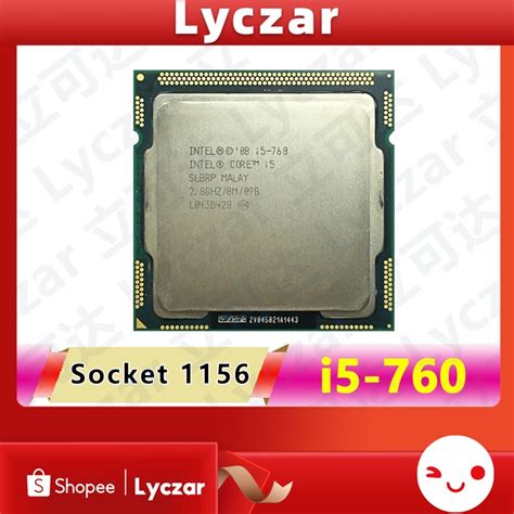โปรเซสเซอร์ CPU Intel Core i5 760 LGA 1156 2.80GHz 8M Cache Quad-Core ...