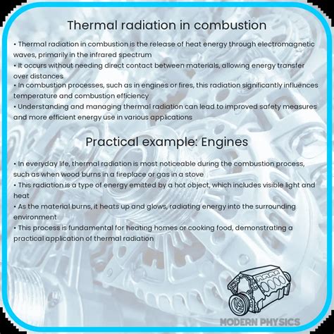 Thermal Radiation In Combustion Heat Transfer Efficiency And Control