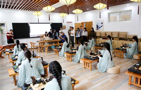 茶艺实训室 山东水利技师学院现代管理系