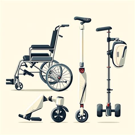 Innovative Mobility Aids Showcasing Modern Designs For Improved Accessibility Premium Ai