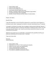 BAD EMAIL EXAMPLES Pdf 1 Issues With The Email Lack Of A Clear Subject Line Informal And
