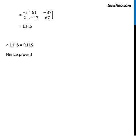 Ex 4 4 12 Verify AB 1 B 1 A 1 A 3 7 2 5 B