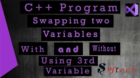 C Program Swapping Of Two Numbers With And Without Using 3rd Variable