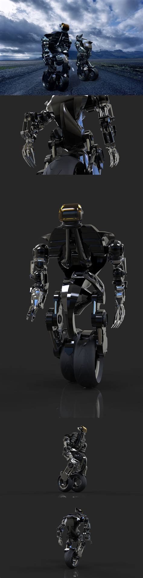 Double Wheel Robot Design R4