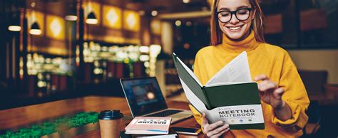 Jubtic Meeting Notebook For Work With Action Items Project Planner Work Planner