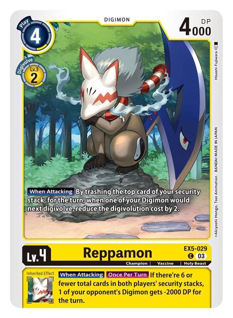 Reppamon Ex5 029 Common Phoenix Reborn