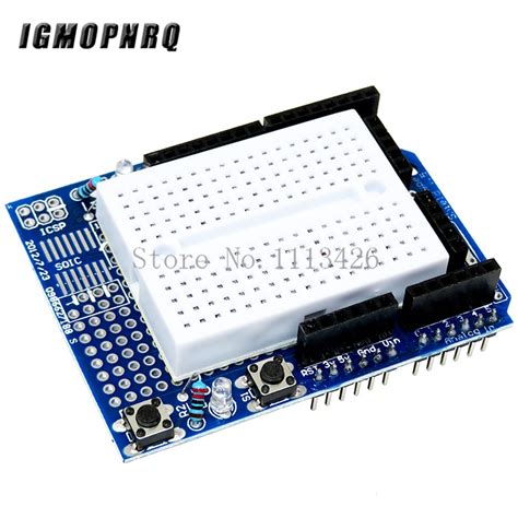 Uno Proto Shield Prototype Expansion Board With Syb 170 Mini Bread