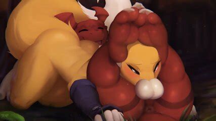 Zonkpunch Renamon X Guilmon