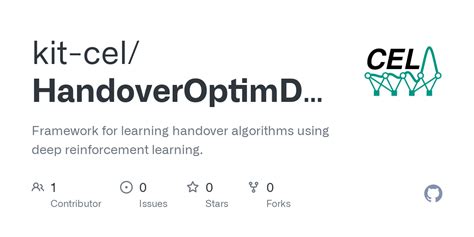 github kit cel handoveroptimdrl framework for learning handover
