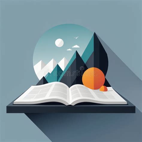 3d Illustration Isometric Open Book With A Pencil And Book Stock Illustration Illustration Of