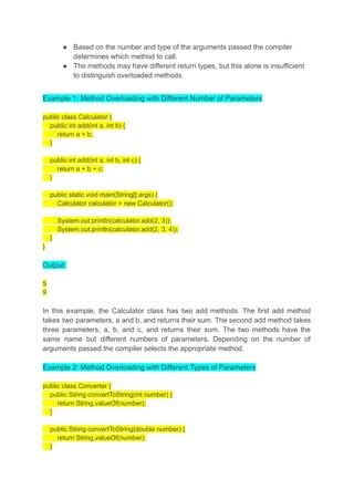 Java Polymorphism Types And Examples Geekster PDF