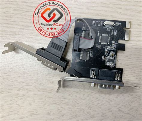 Card PCI E Sang 2 RS232 COM DB9 Chipset WCH382
