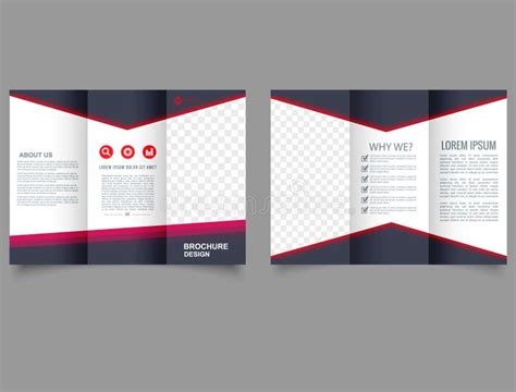 Modern Trifold Template Creative Modern Background With Blue Triangles