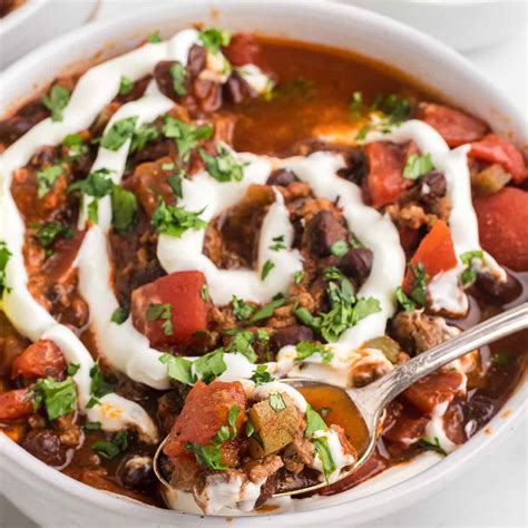 Chili With Black And White Beans