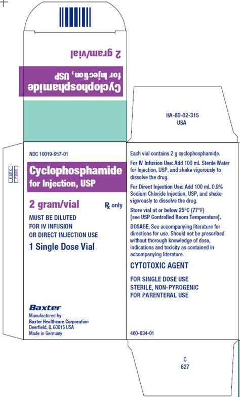 Dailymed Cyclophosphamide Injection Powder For Solution