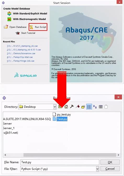 ABAQUS二次开发 Python脚本运行方式 哔哩哔哩