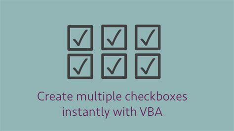 Create Multiple Checkboxes Instantly With Vba Excel Off The Grid