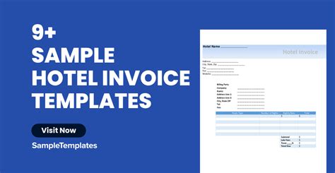 Free 9 Sample Hotel Invoices In Pdf Ms Word Excel