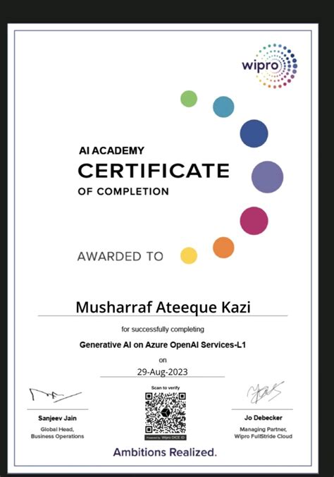 Kazi Musharraf On Linkedin Wipro Microsoftazure Openai Chatgpt