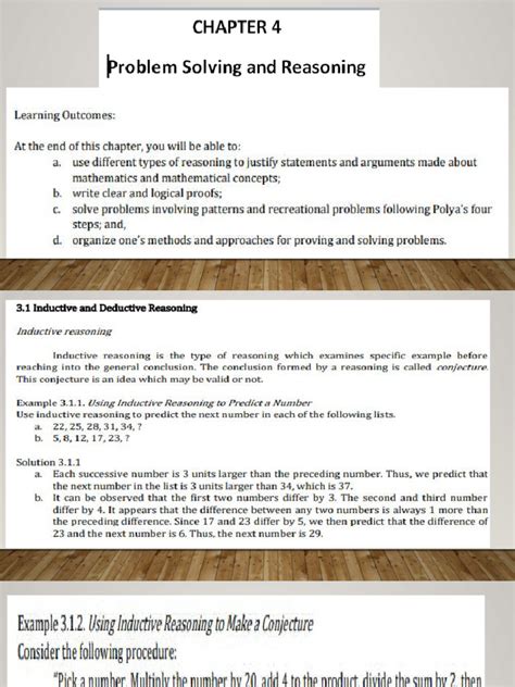chapter 4 problem solving and reasoning pdf