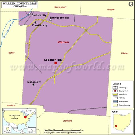 Warren County Ohio Township Map