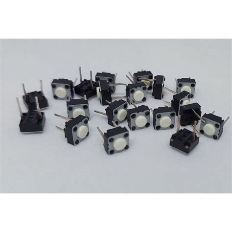 จำนวน 20 ชิ้น Micro Switch Button ไมโครสวิตซ์ กดติดปล่อยดับ 6x6x43mm แบบ 2 ขา Shopee Thailand