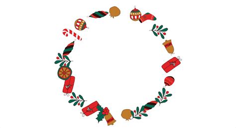 소원을 빌릴 수 있는 빈 공간이 있는 크리스마스 카드 프레임입니다 진저 브레드 오렌지 크리스마스 트리 장식 나뭇 가지 선물 상자 양말 홀리 베리 벡터 일러스트 레이 션 12