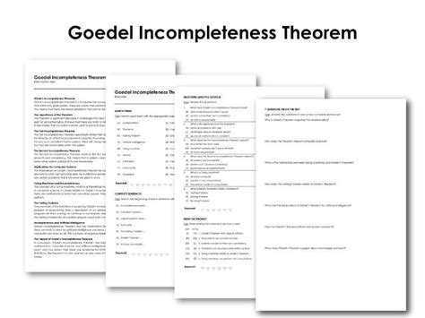 Goedel Incompleteness Theorem Teaching Resources