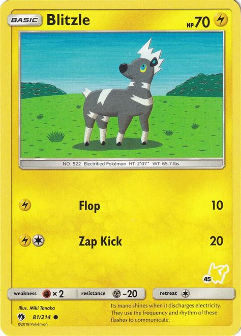 Blitzle 81214 19 Pikachu Stamped Battle Academy Pokemon