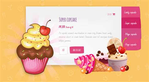 纯css3炫酷甜点展示幻灯片插件jquery之家 自由分享jquery、html5、css3的插件库
