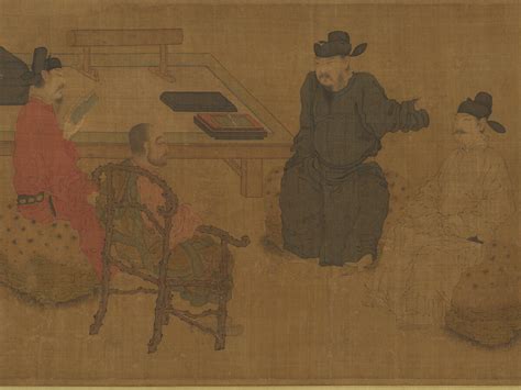 五代周文矩琉璃堂人物図巻 Scholars of the Liuli Hall中国 南宋時代