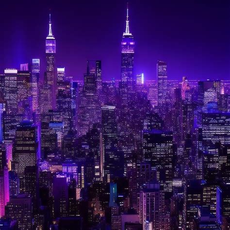 Premium Ai Image A Mesmerizing Night Scene Featuring The Iconic