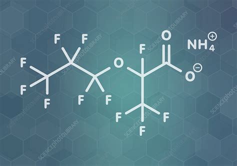 Genx Molecule Illustration Stock Image F030 5695 Science Photo Library