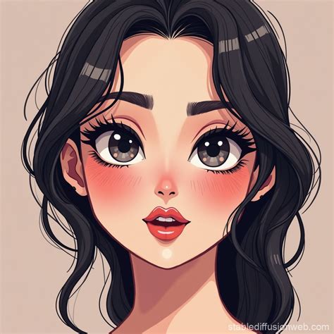 Javascript Inspired Face Chart Makeup Look Stable Diffusion Online