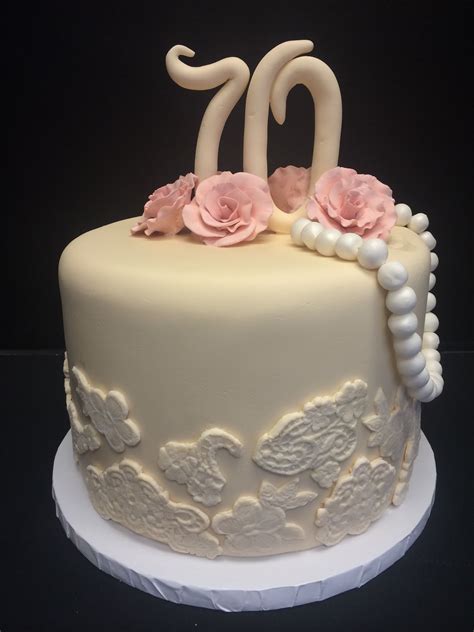 70th Birthday Cakes With Desert Landscaping