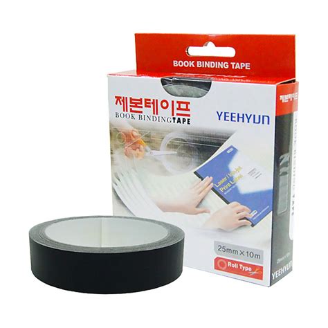 예현산업 제본 테이프 25mm 칼라 종이 제본용 접착테이프 25cm 위시버킷